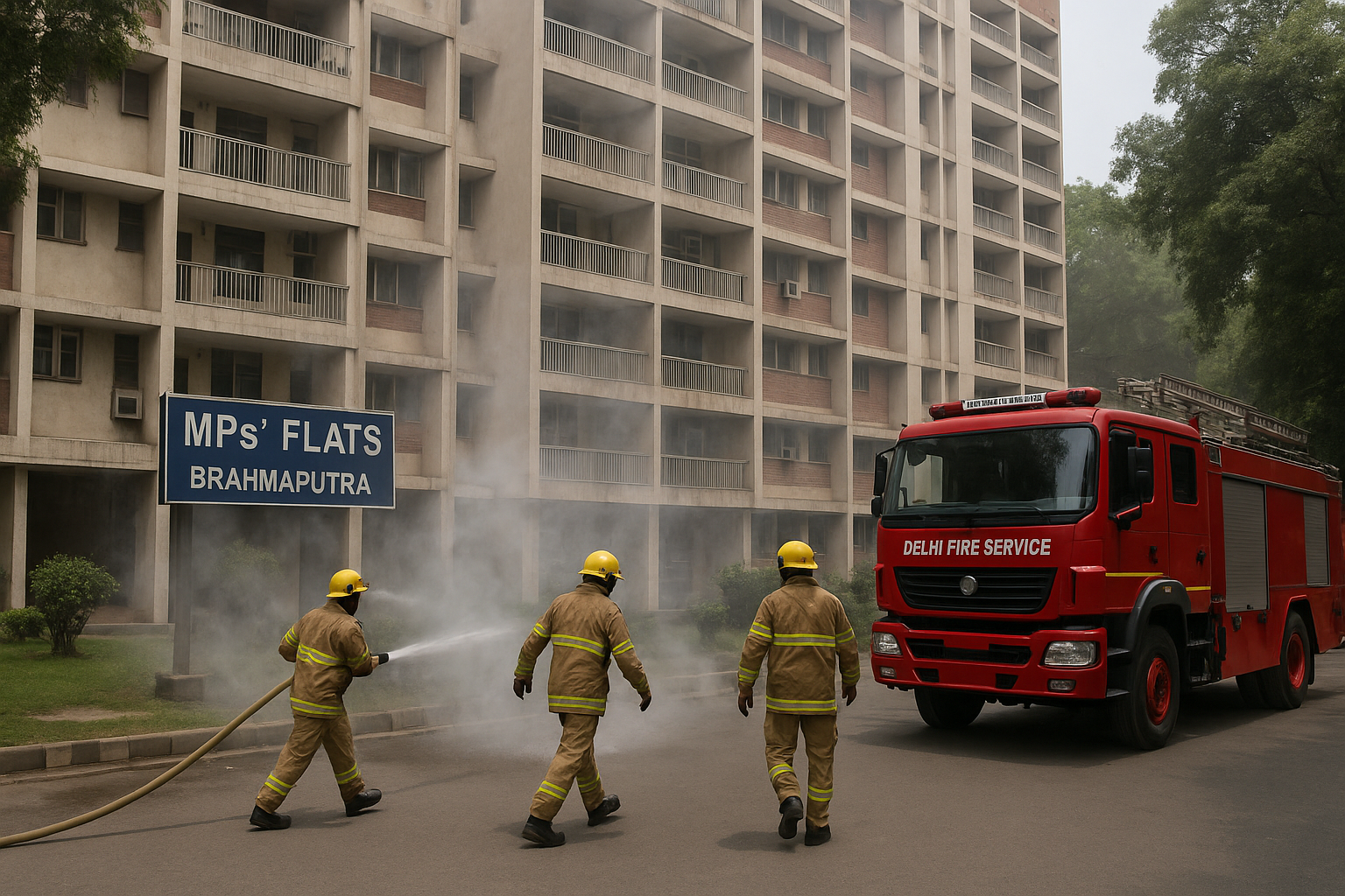 No Casualties Reported in Fire Incident at MPs’ Staff Quarters ...
